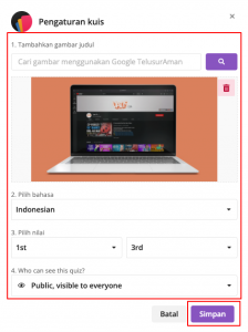 Cara Membuat Kuis Interaktif dengan Quizizz, beserta contoh!