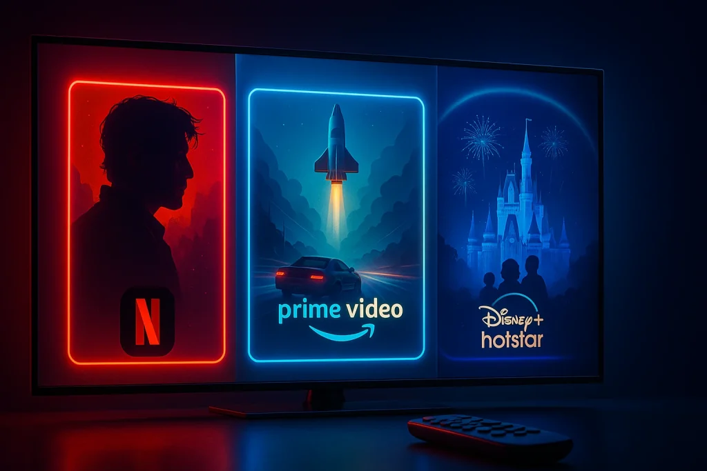 Streaming Face-off 2025: Netflix vs Prime Video vs Disney+ Hotstar