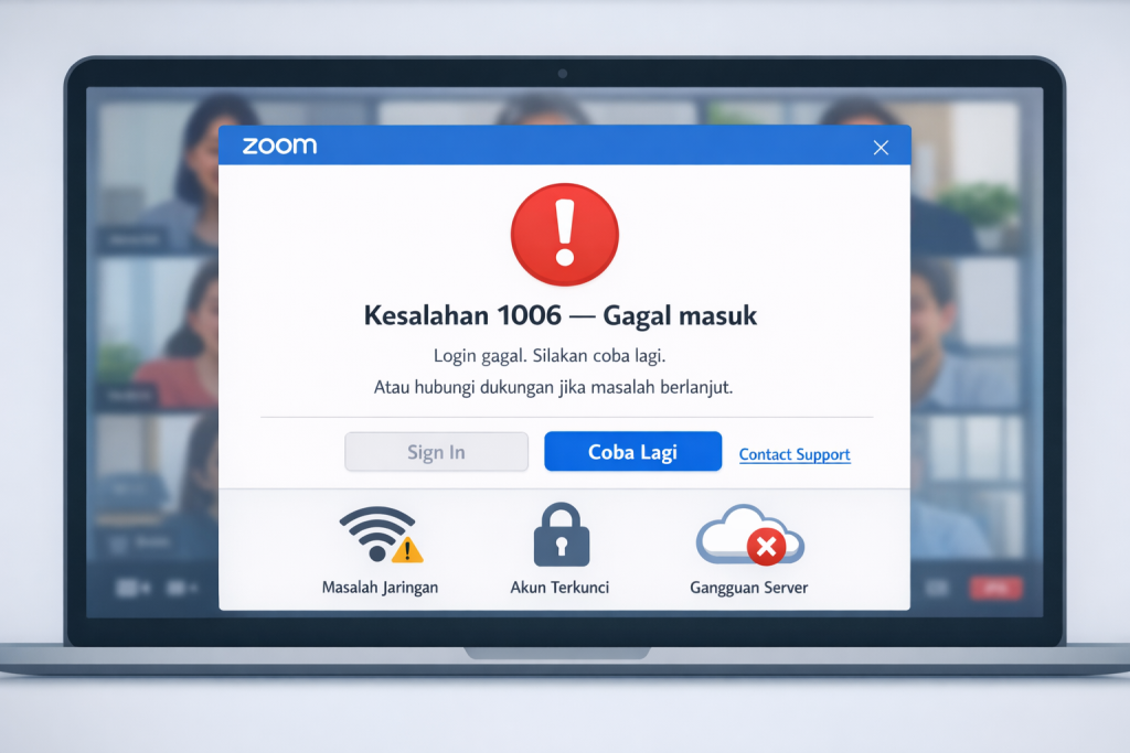 Zoom Error 1006: Penyebab dan 6 Cara Cepat Mengatasinya agar Bisa Login ...